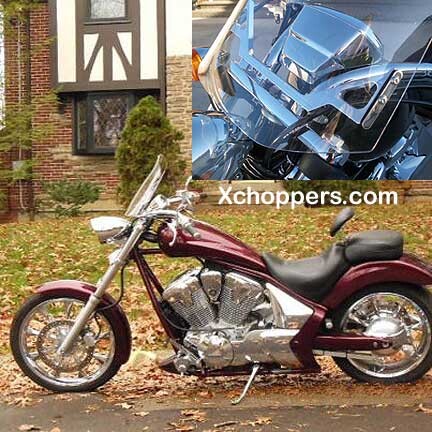 Xchoppers.com - Windvest for Honda Fury - 14" tall - Clear