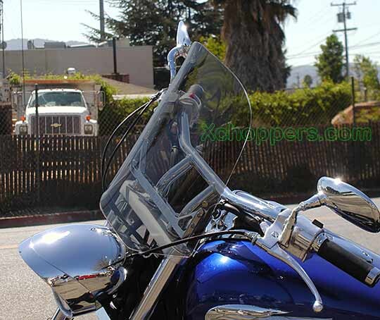 Xchoppers.com - Windvest - 14" tall x 14" wide Smoke Tint Windshield ...